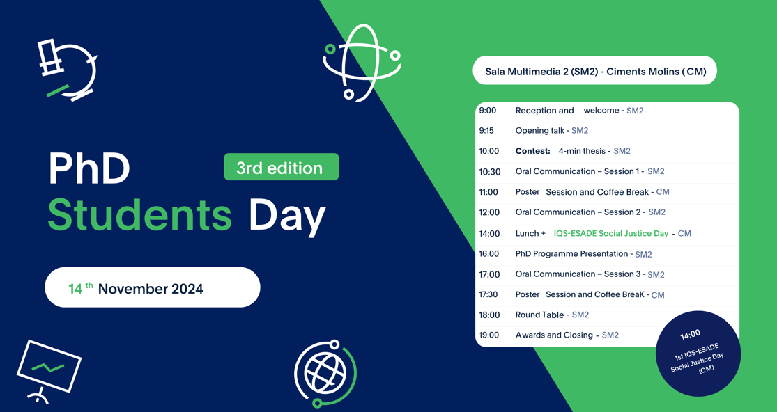 3ª edición: PhD Students day | IQS